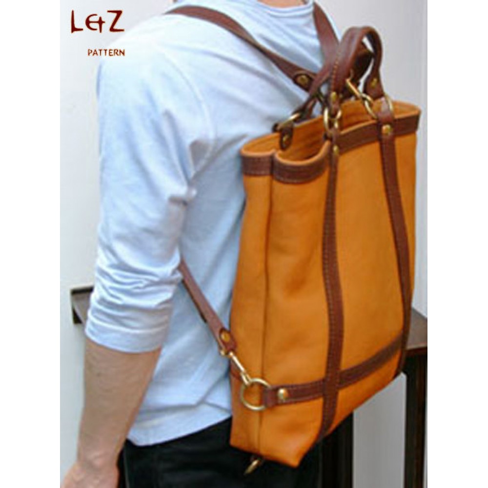 PDF sewing patterns backpack handbag Multi-role bag BDQ-19 LZpattern ...