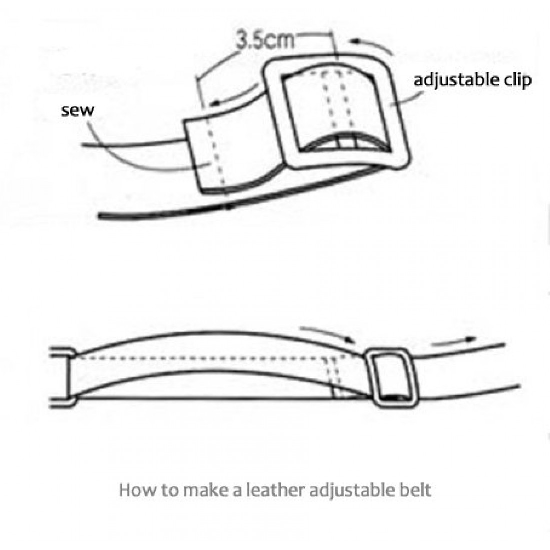 How to make an adjustable belt? Not for sell, don't buy it, or you will ...